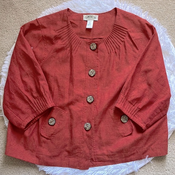 Orvis | Jackets & Coats | Vintage Orvis Button Down Boat Neck Jacket ...